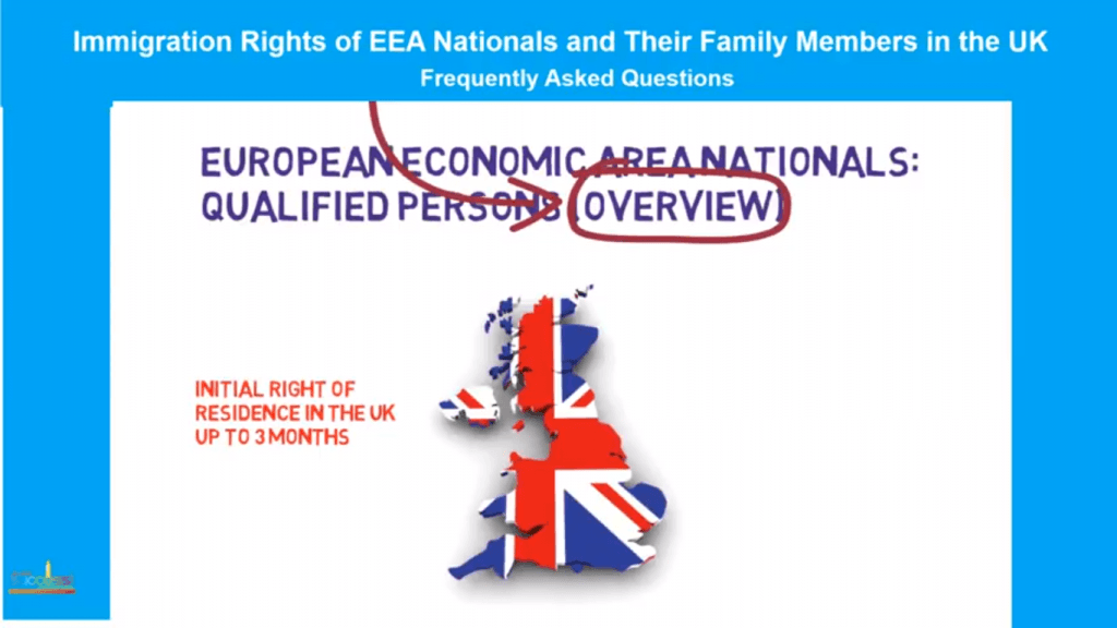 EU Citizens in the UK: QUALIFIED PERSONS (OVERVIEW)